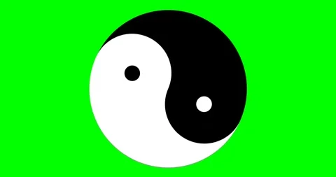 Animation of Rotating Yin Yang Symbol Se... | Stock Video | Pond5