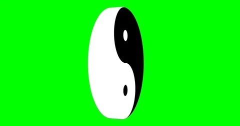 Animation of Rotating Yin Yang Symbol Se... | Stock Video | Pond5
