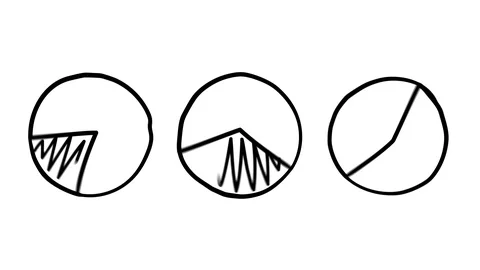 Animation rotation of three pie charts w... | Stock Video | Pond5