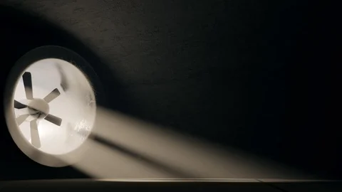 animation of rotation ventilation system... | Stock Video | Pond5