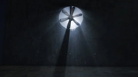 animation of rotation ventilation system... | Stock Video | Pond5