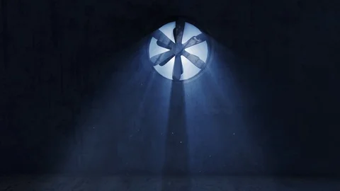 animation of rotation ventilation system... | Stock Video | Pond5