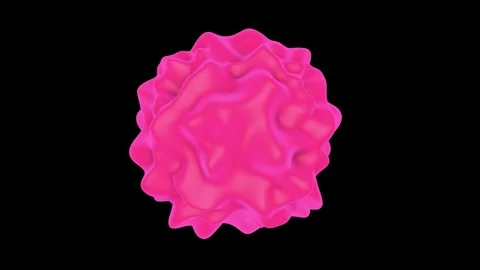 Animation of a round abstract body with ... | Stock Video | Pond5