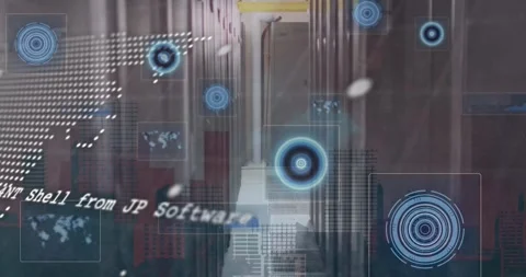 Animation of round scanners, data proces... | Stock Video | Pond5