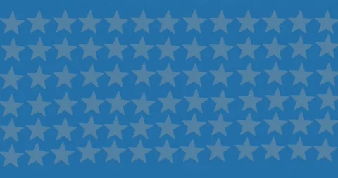 Animation of rows of blue stars of ameri... | Stock Video | Pond5