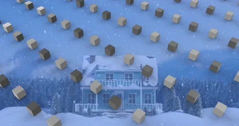 Animation of rows of cubes pattern and c... | Stock Video | Pond5