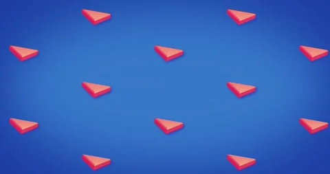 Animation of rows of red triangles patte... | Stock Video | Pond5