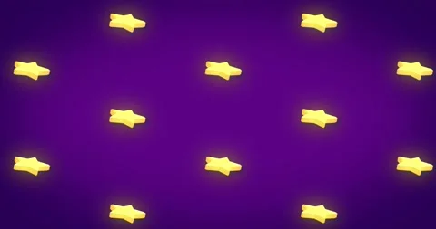 Animation of rows of yellow star pattern... | Stock Video | Pond5