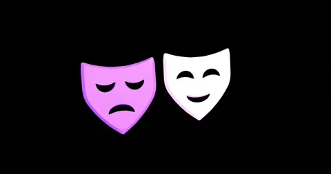 Happy Sad Masks Stock Video Footage | Royalty Free Happy Sad Masks ...