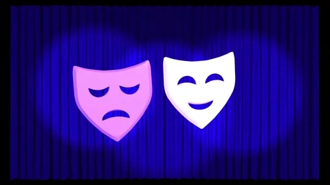 Happy and Sad Mask Stock Footage ~ Royalty Free Stock Videos | Pond5