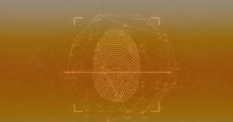 Animation of scanning fingerprint and co... | Stock Video | Pond5