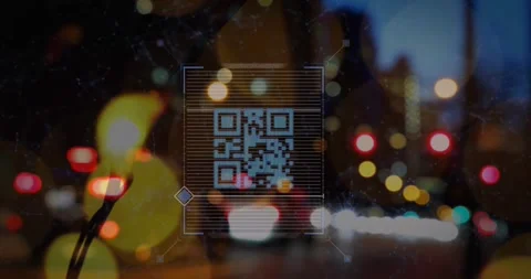 Animation of scanning qr code in square ... | Stock Video | Pond5