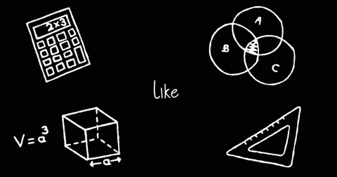 Animation of school items icons and like... | Stock Video | Pond5