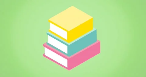 Animation of school items icons moving o... | Stock Video | Pond5