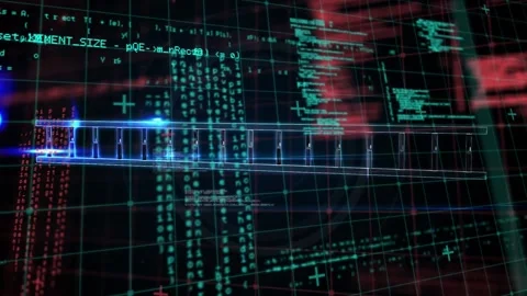 Animation of science data processing ove... | Stock Video | Pond5