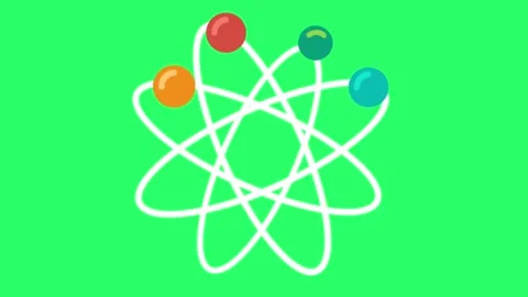 Animation science object on green backgr... | Stock Video | Pond5