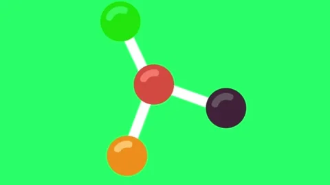 Animation science object on green backgr... | Stock Video | Pond5