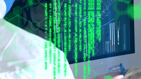 Animation of scientific data processing ... | Stock Video | Pond5