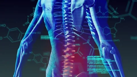 Animation of scientific data processing ... | Stock Video | Pond5