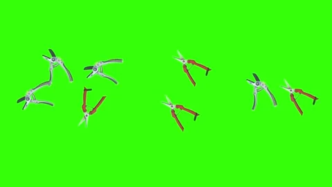 Animation of scissors, gardening tools, ... | Stock Video | Pond5
