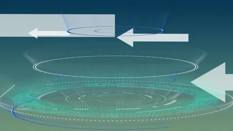 Animation of scope scanning and arrows o... | Stock Video | Pond5
