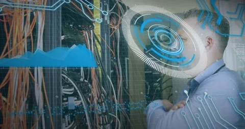 Animation of scope scanning and blue wea... | Stock Video | Pond5