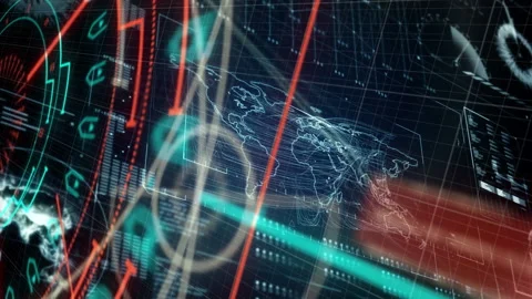 Animation of scope scanning and data pro... | Stock Video | Pond5