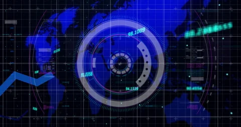 Animation of scope scanning and data pro... | Stock Video | Pond5