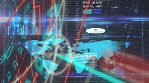 Animation of scope scanning and data pro... | Stock Video | Pond5