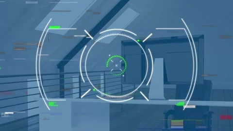 Animation of scope scanning and data pro... | Stock Video | Pond5