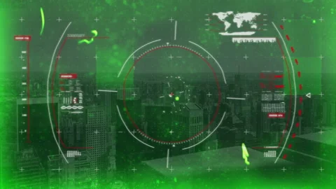 Animation of scope scanning and data pro... | Stock Video | Pond5