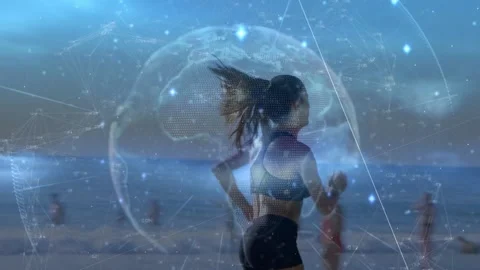 Animation of scope scanning and data pro... | Stock Video | Pond5