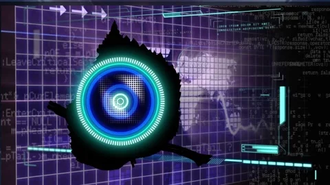 Animation of scope scanning and data pro... | Stock Video | Pond5