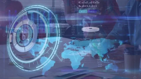 Animation of scope scanning and data pro... | Stock Video | Pond5