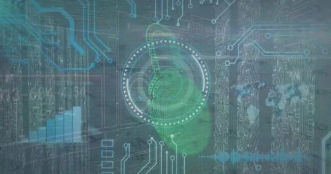 Animation of scope scanning and data pro... | Stock Video | Pond5