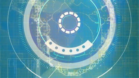 Animation of scope scanning and data pro... | Stock Video | Pond5