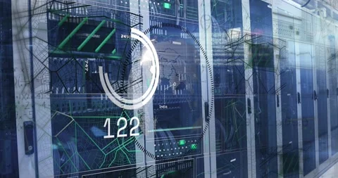 Animation of scope scanning and data pro... | Stock Video | Pond5