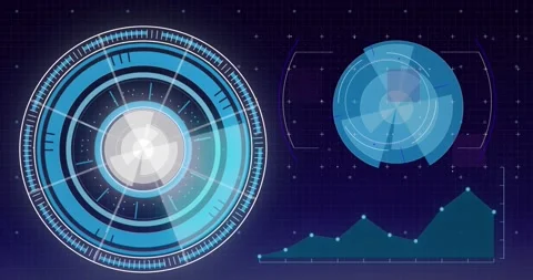 Animation of scope scanning and data pro... | Stock Video | Pond5
