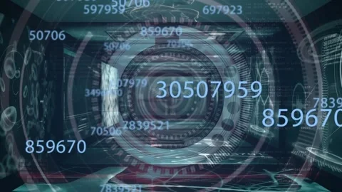 Animation of scope scanning and data pro... | Stock Video | Pond5