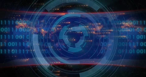 Animation of scope scanning and data pro... | Stock Video | Pond5