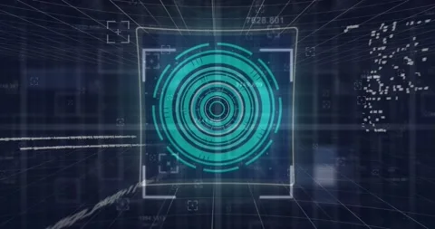 Animation of scope scanning and data pro... | Stock Video | Pond5