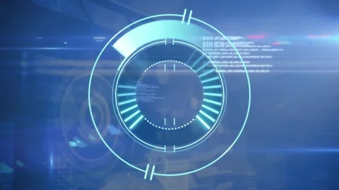 Animation of scope scanning and data pro... | Stock Video | Pond5