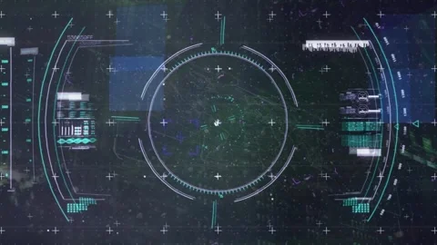 Animation of scope scanning and data pro... | Stock Video | Pond5