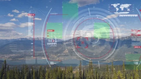 Animation of scope scanning and data pro... | Stock Video | Pond5