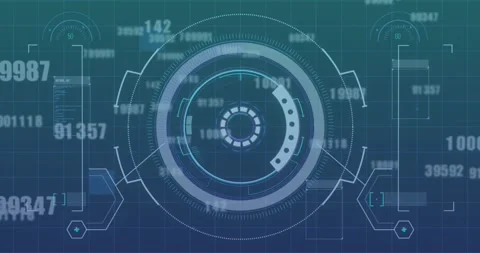 Animation of scope scanning and data pro... | Stock Video | Pond5