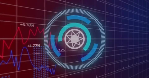 Animation of scope scanning and data pro... | Stock Video | Pond5