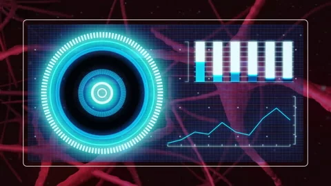 Animation of scope scanning and diagrams... | Stock Video | Pond5