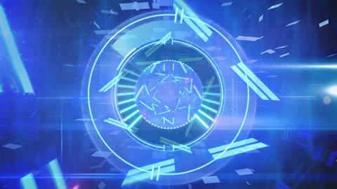 Animation of scope scanning and glowing ... | Stock Video | Pond5