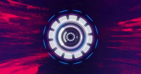 Animation of scope scanning and glowing ... | Stock Video | Pond5