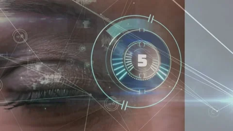 Animation of scope scanning and network ... | Stock Video | Pond5